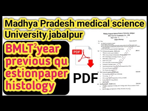 BMLT Histology previous year question paper | BMLT 2nd year Histology ...