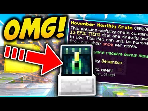 EPIC MONTHLY CRATE REWARDS! | Minecraft Skybounds #98 (Skyblock Season ...