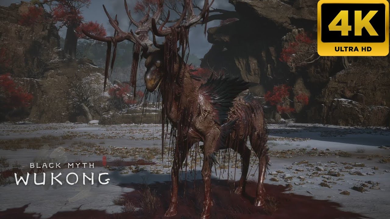Cloudtreading Deer Boss Battle - Black Myth: Wukong 4K 60FPS Gameplay ...