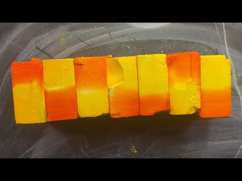 Dyed Yellow & Orange Soft Gym Chalk - YouTube