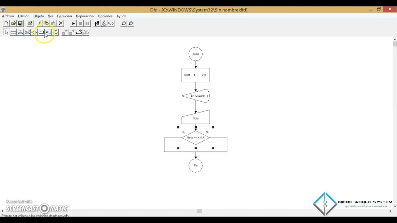 CURSO COMO USAR EL SI ANIDADO EN DFD Y PSEINT - MICRO WORLD SYSTEM ...