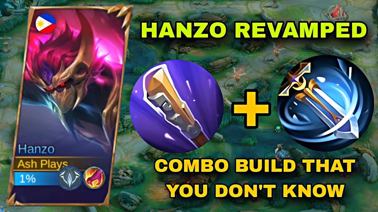 HANZO REVAMPED BEST COMBO BUILD RIGHT NOW!!!🔥( insane attack speed ...
