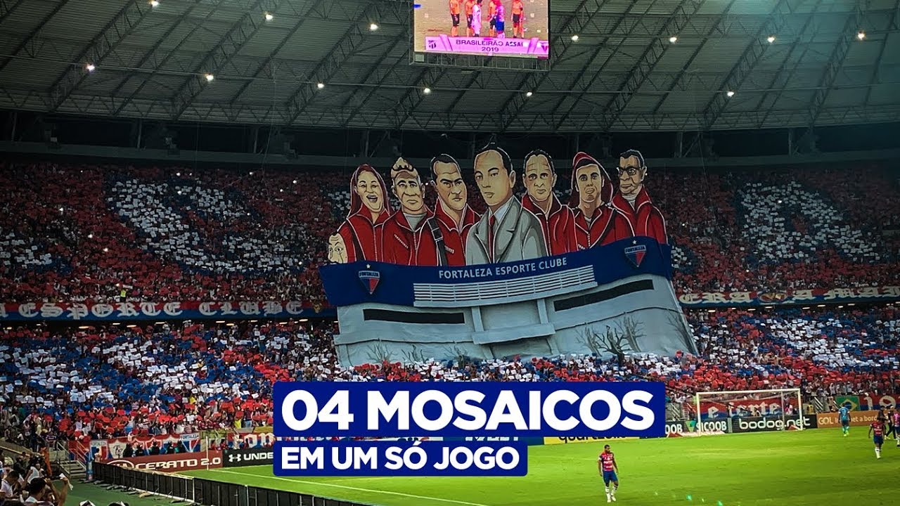 MOSAICO QUÁDRUPLO - TORCIDA DO FORTALEZA INOVA E FAZ 4 MOSAICOS EM UM ...