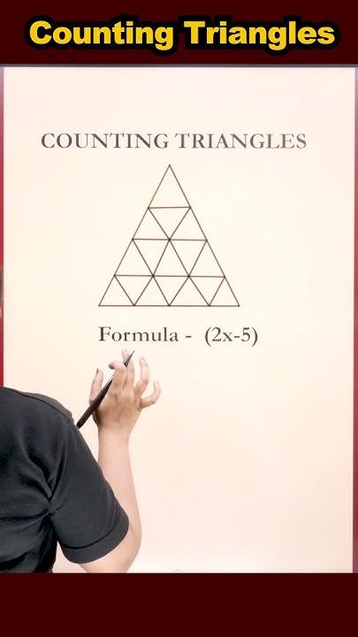 How to count triangles. - YouTube