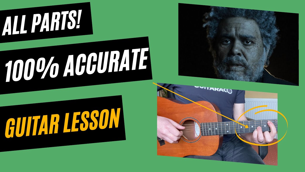 Out of Time - Weeknd - Guitar Tutorial (+ TAB) - YouTube