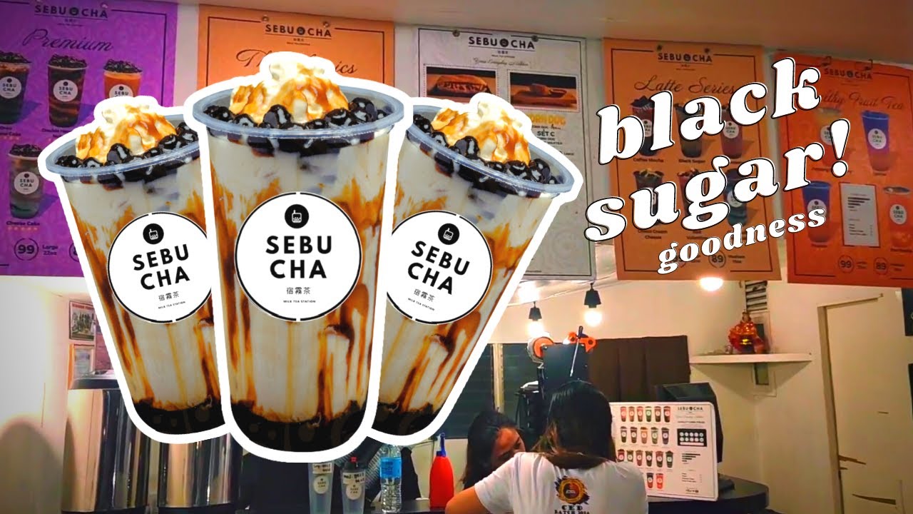 Black Sugar Bubble Milktea Goodness! Sebu Cha - Guihulngan Branch - YouTube