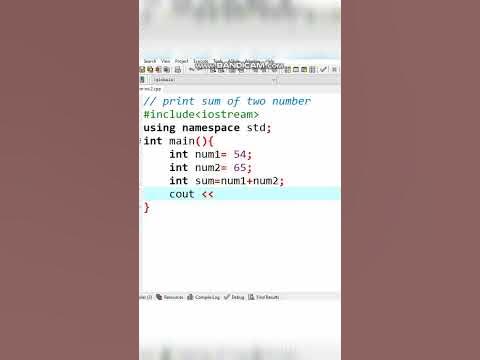 Program no.2 | Print two numbers in C++ | C++ | programs in c++ - YouTube