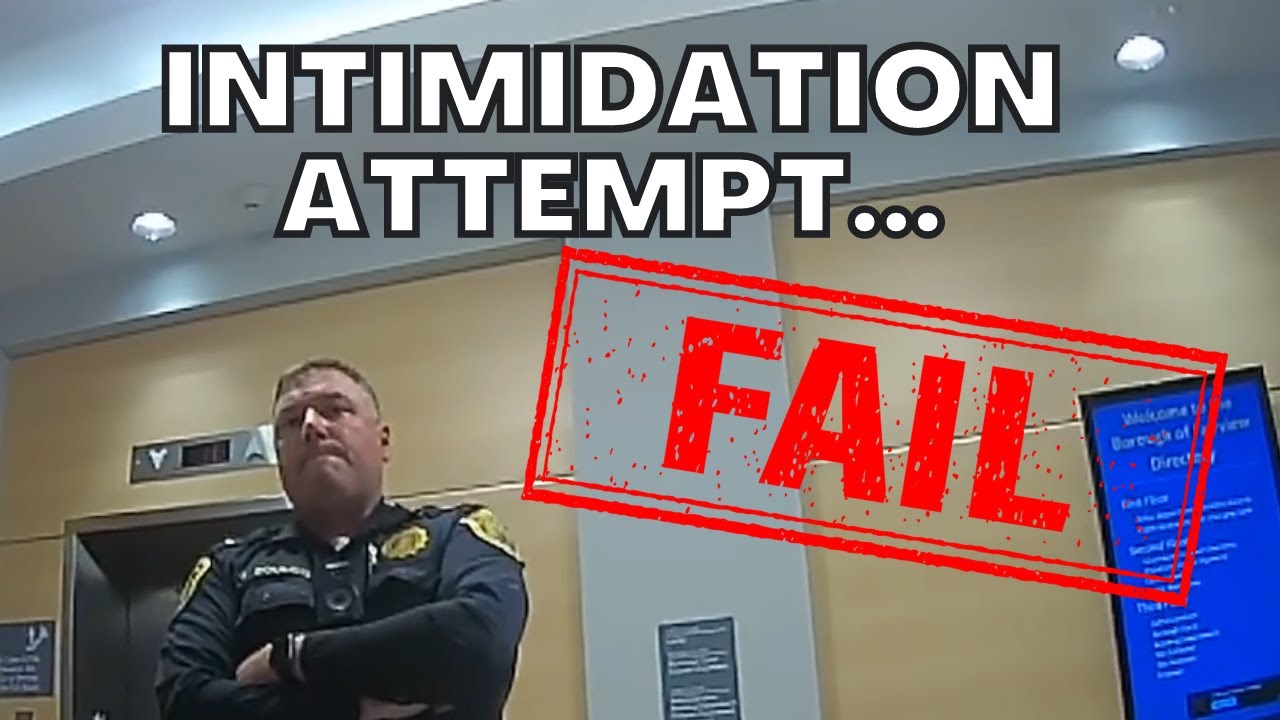 Intimidation FAIL! 1ST Amendment Audit! COPS Get EGO bruised! - YouTube