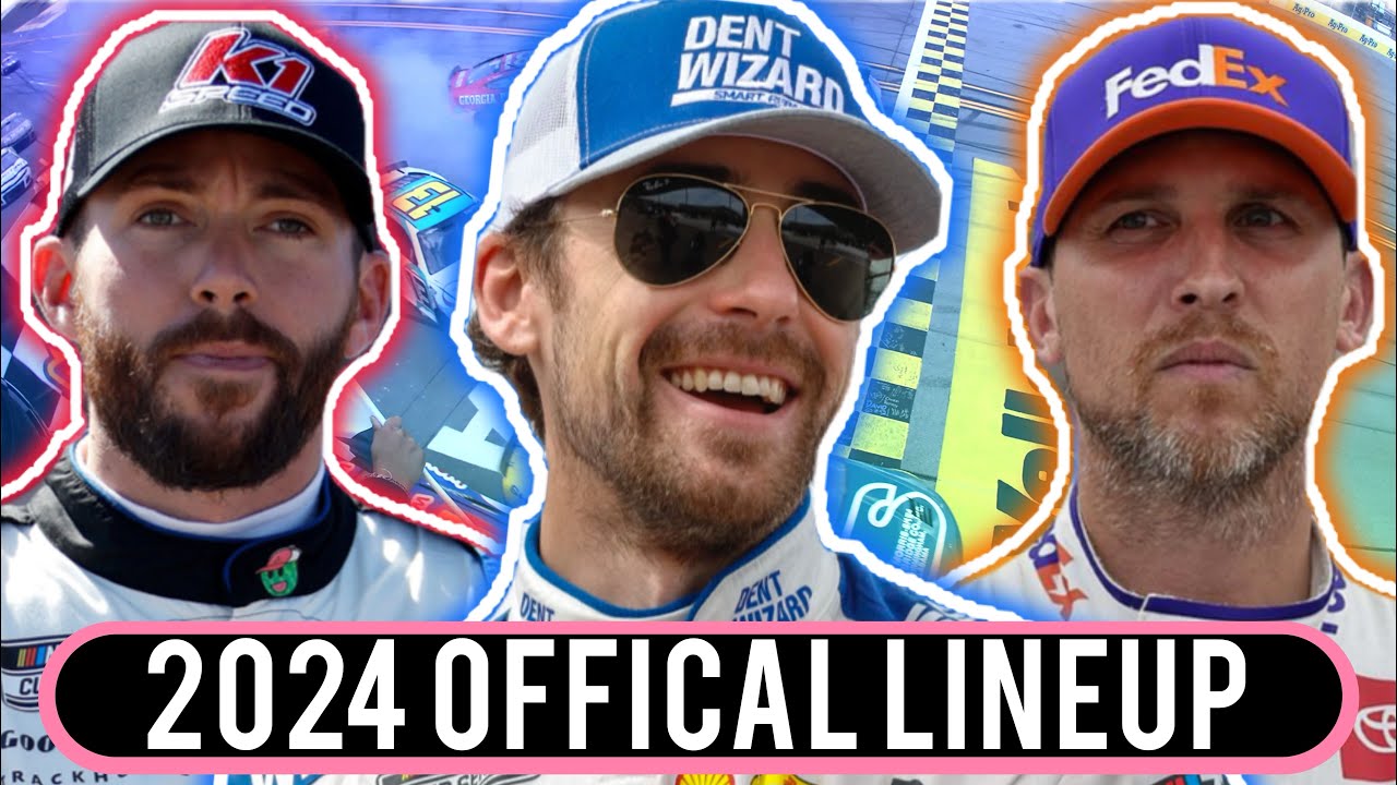 OFFICIAL* 2024 NASCAR Cup Series Driver Lineup - YouTube
