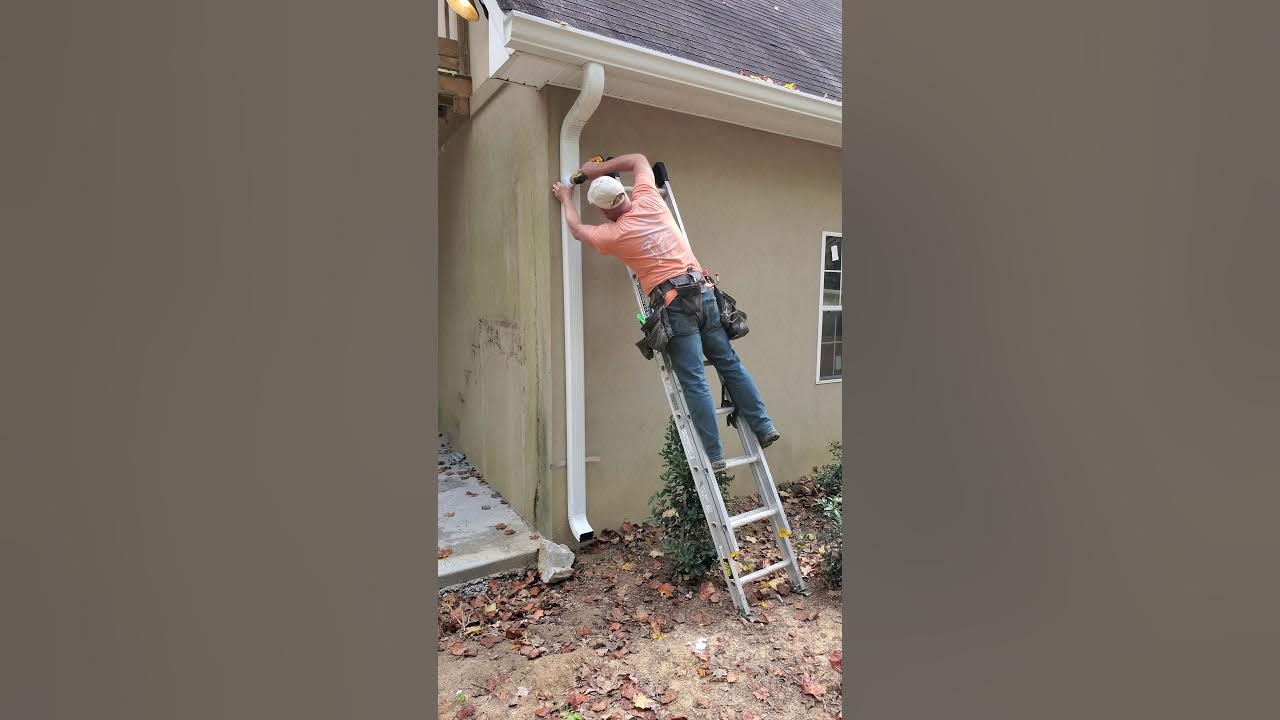 How to install a downspout. - YouTube
