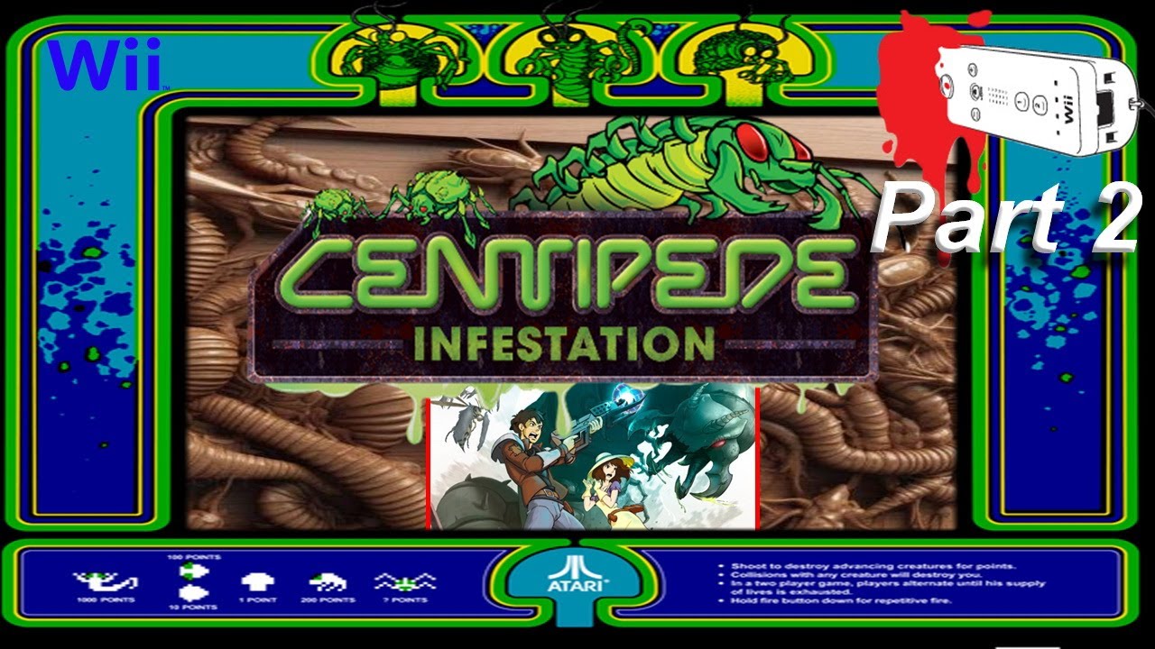 Centipede: Infestation Wii LIVE Part 2 #youtubegamer #llive #atari ...