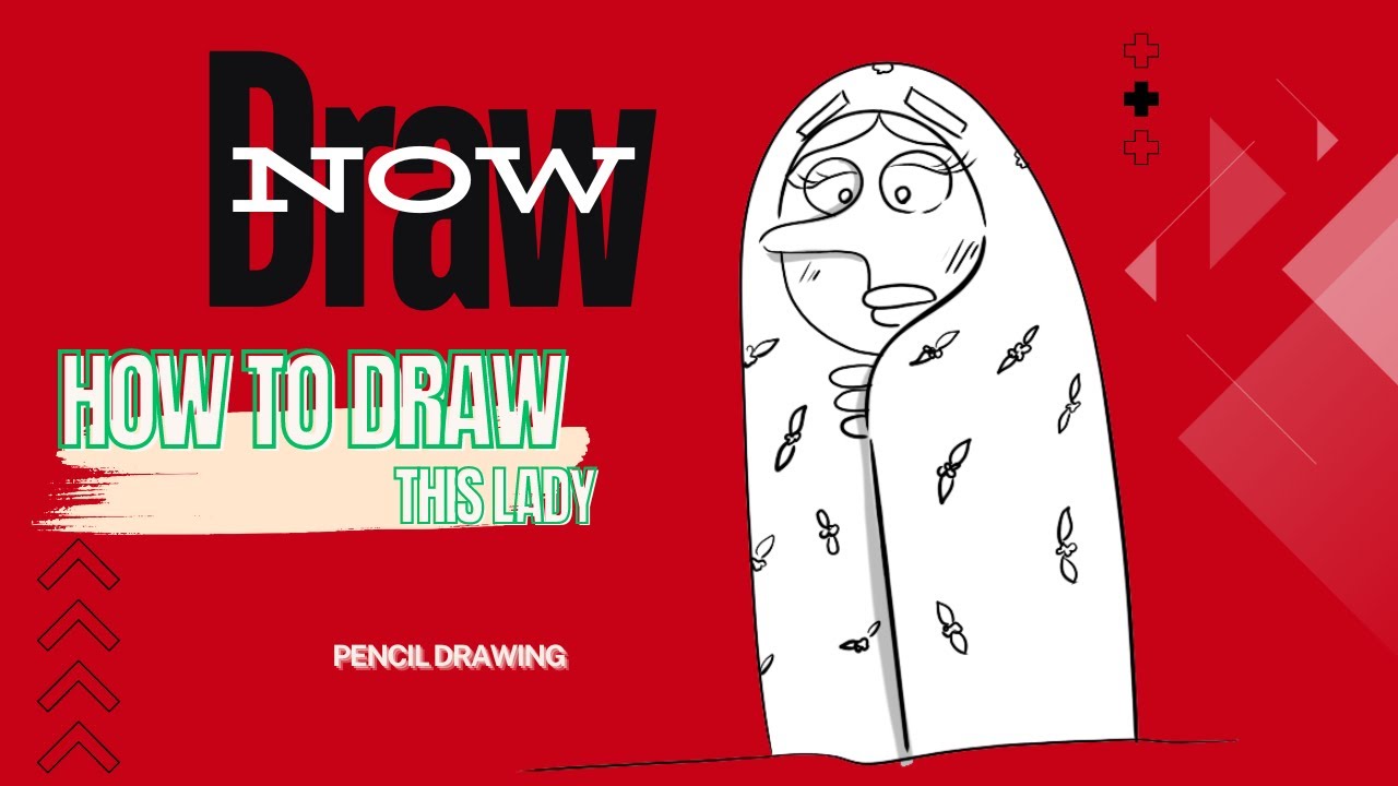 how to draw this cute lady |simple drawing| pencil drawing - YouTube