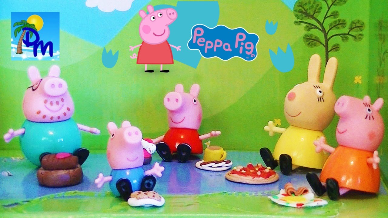 СВИНКА ПЕППА на русском игровой набор распаковка Школьный автобус Мисс ...