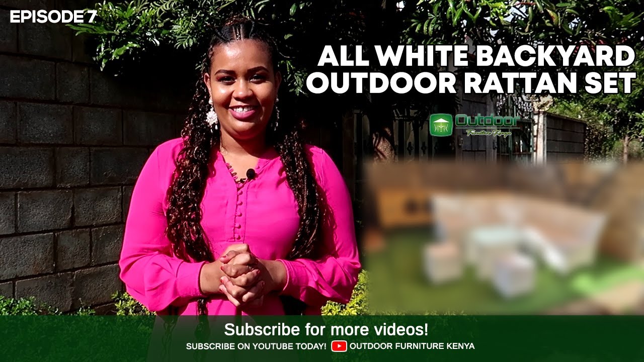 ALL WHITE BACKYARD RATTAN SET UP | EPISODE 7 - YouTube