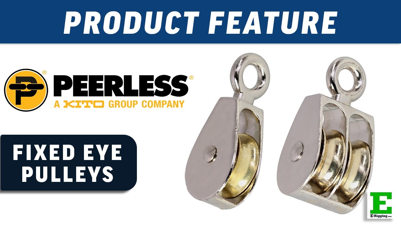 Peerless Fixed Eye Pulleys | E-Rigging Products - YouTube