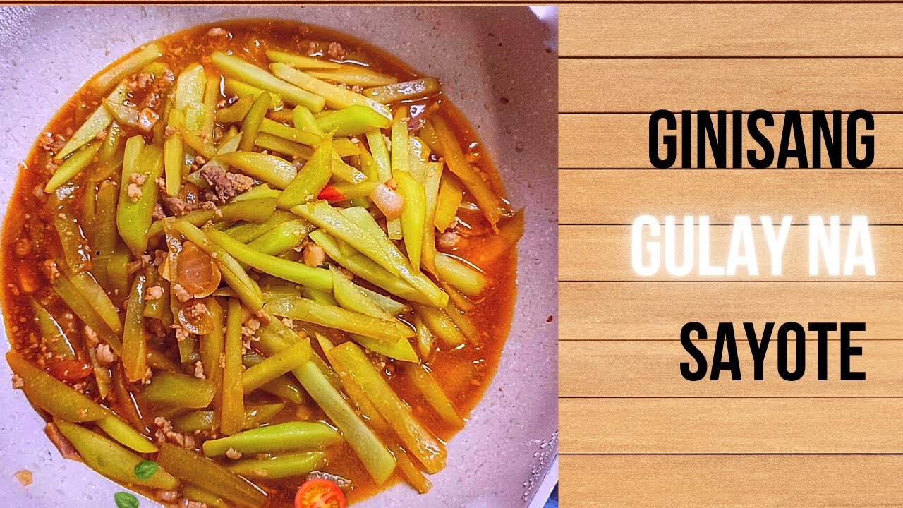 LIVING IN THE PHILIPPINES|COOKING LUNCH |GINISANG SAYOTE WITH GINILING ...