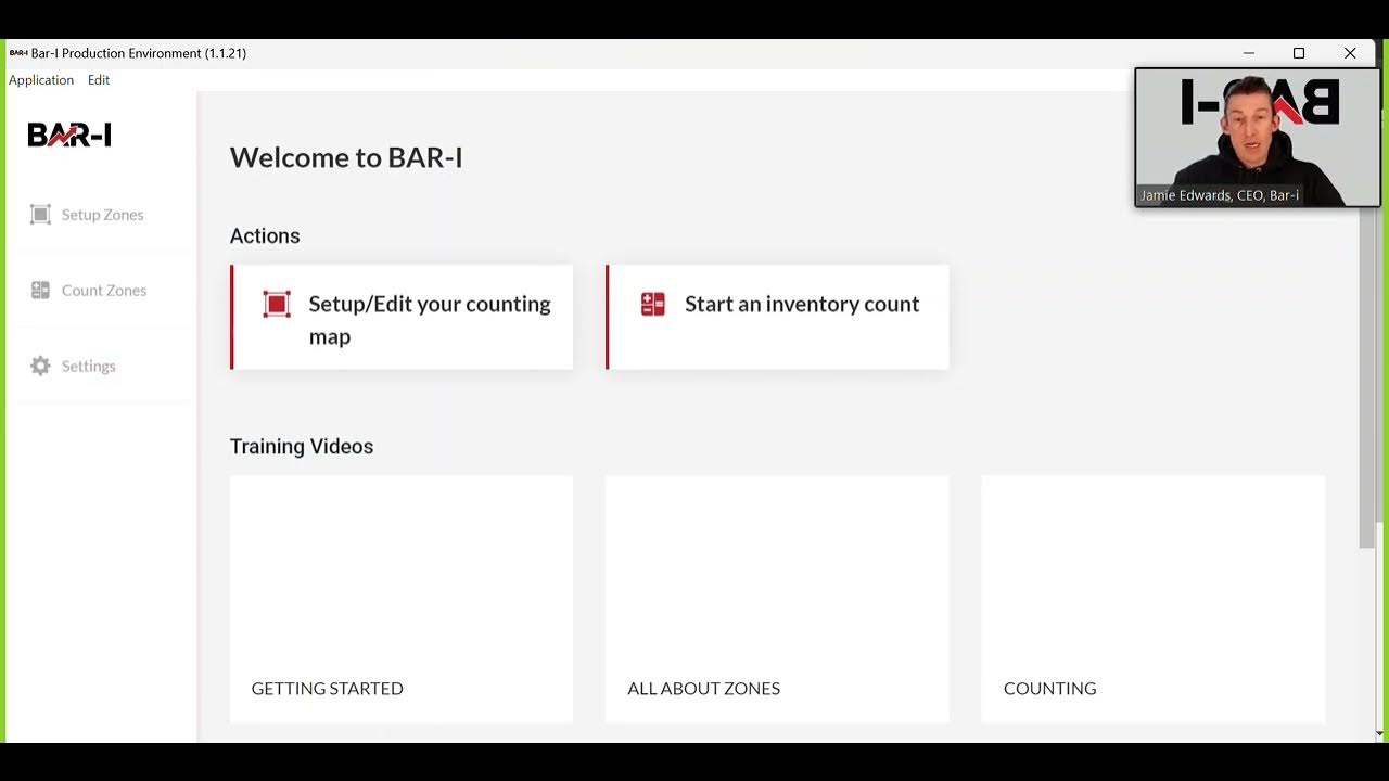 How to start by downloading the device version, connecting your barcode ...