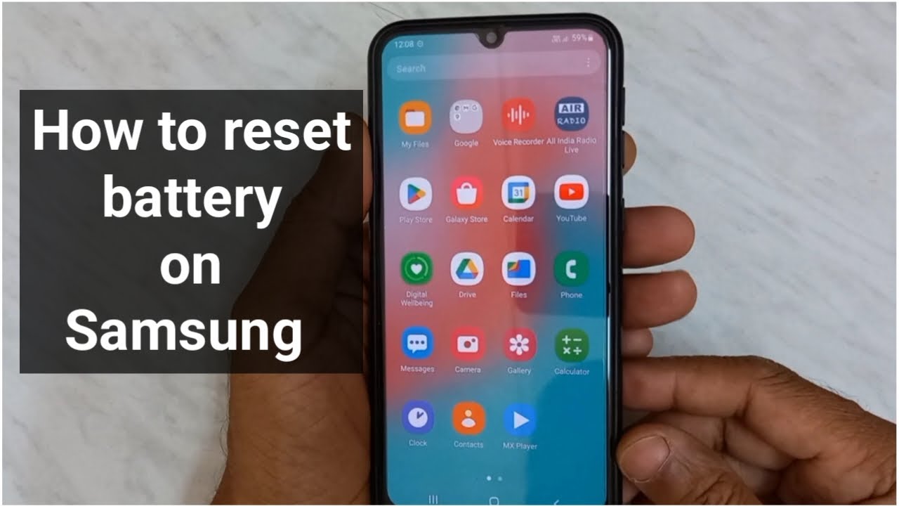 Samsung battery reset, fix battery drain problem - YouTube