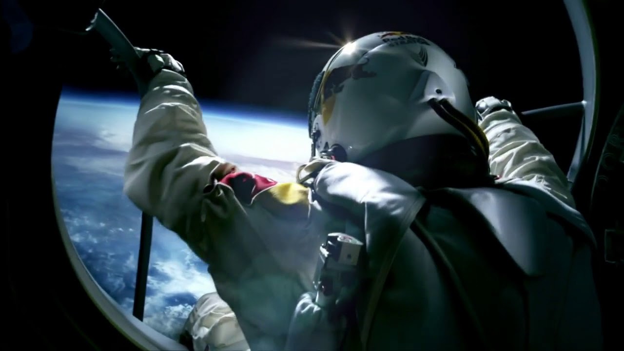Supersonic Freefall Red Bull Stratos CGI - YouTube