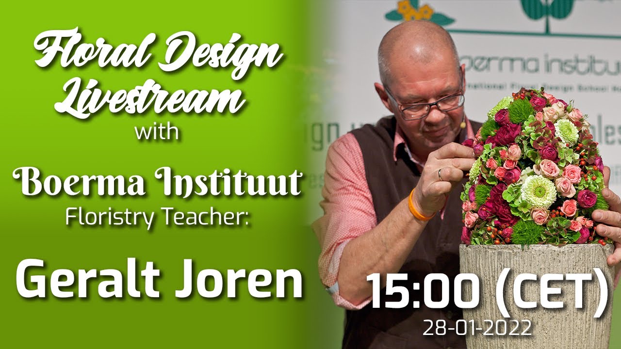 Floral Design Livestream #38 : Geralt Joren - YouTube