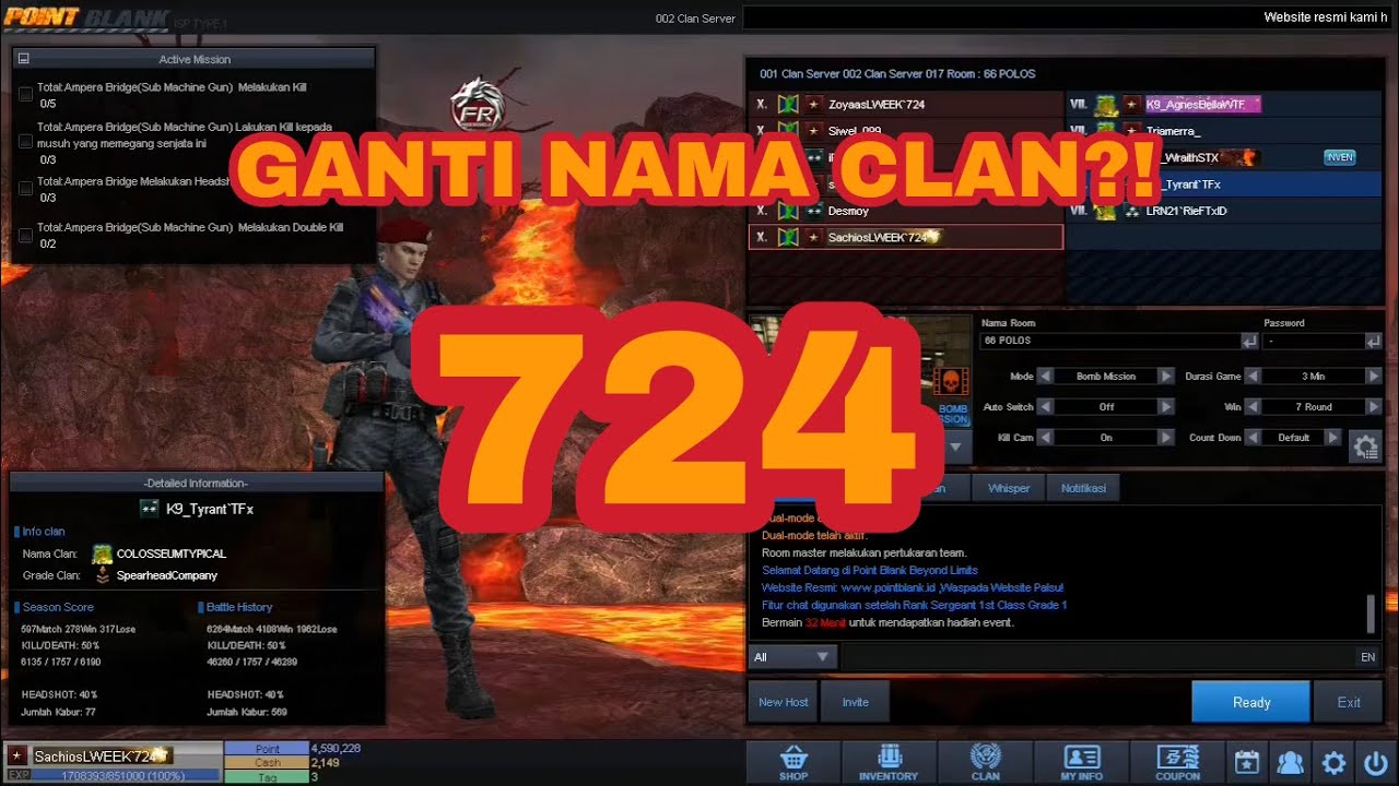 NAMA CLAN BARU? SEMANGAT BARU !!! // Gameplay Point Blank Zepetto ...