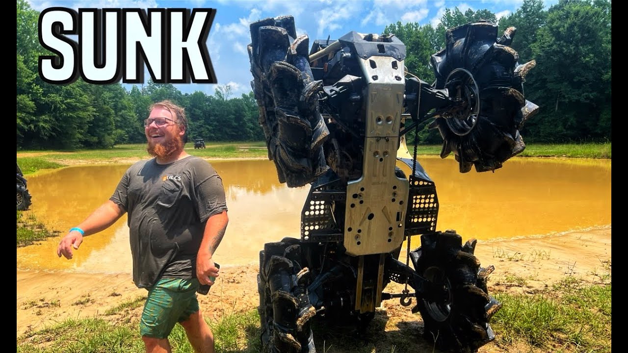 Properly RUINING a Can-Am by Flipping it in a POND!! *DROWNED MOTOR ...