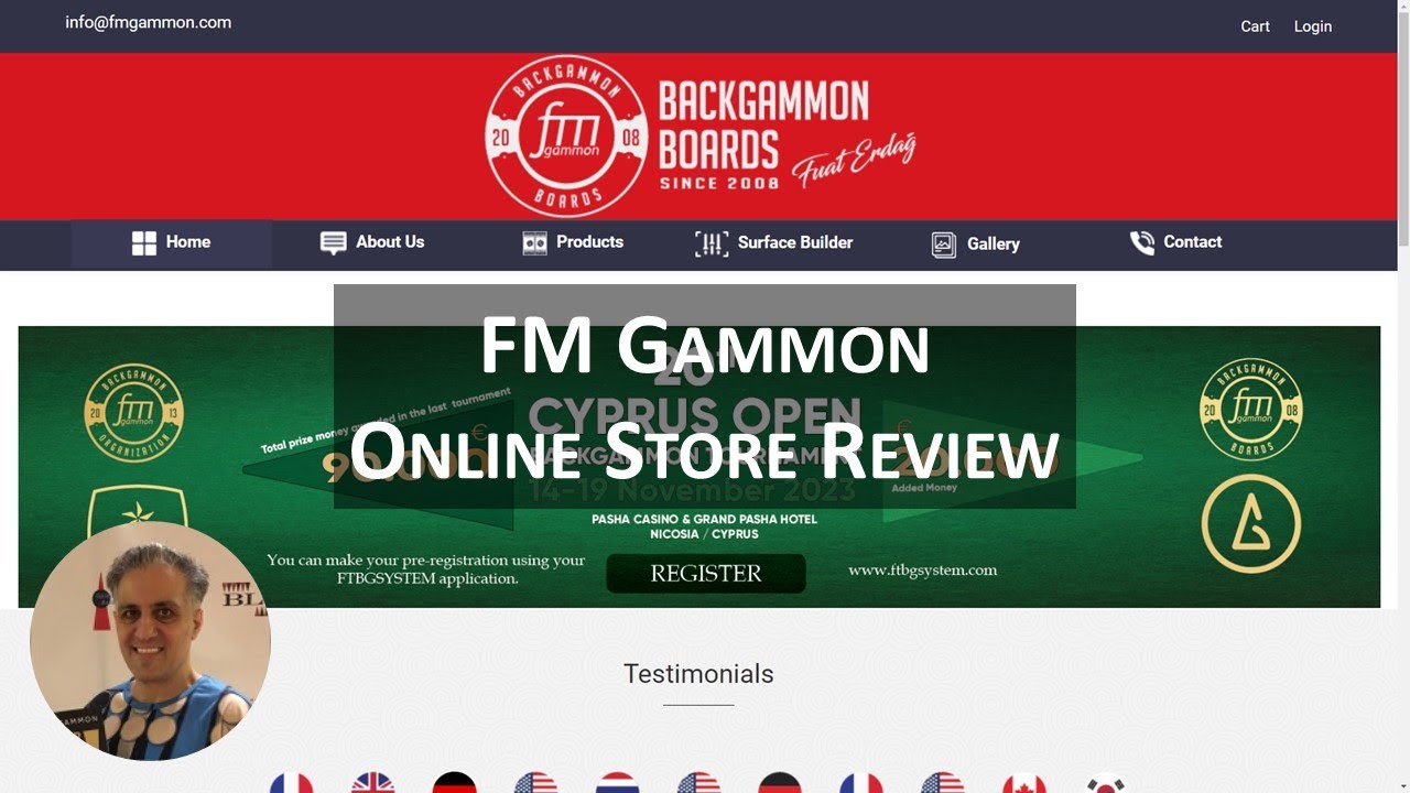 FM Gammon Backgammon Online Store Review - YouTube