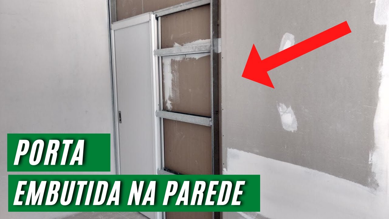 VEJA COMO FUNCIONA UMA PORTA EMBUTIDA NA PAREDE - YouTube