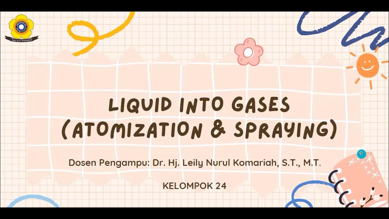 MIXING AND AGITATION - LIQUID INTO GASES (ATOMIZATION & SPRAYING) KELOMPOK 4C - YouTube