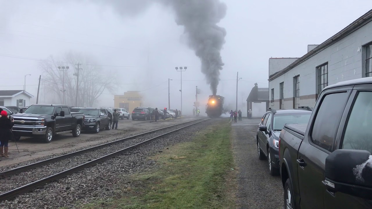 Pere Marquette 1225 leaving Owasso Michigan - YouTube