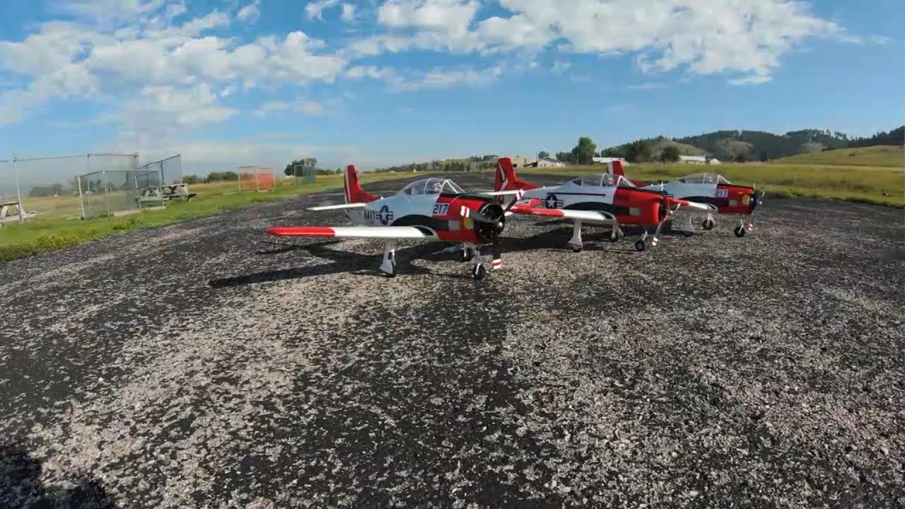 20230907 RC AIRFIELD Eflite T-28 * Timber - YouTube