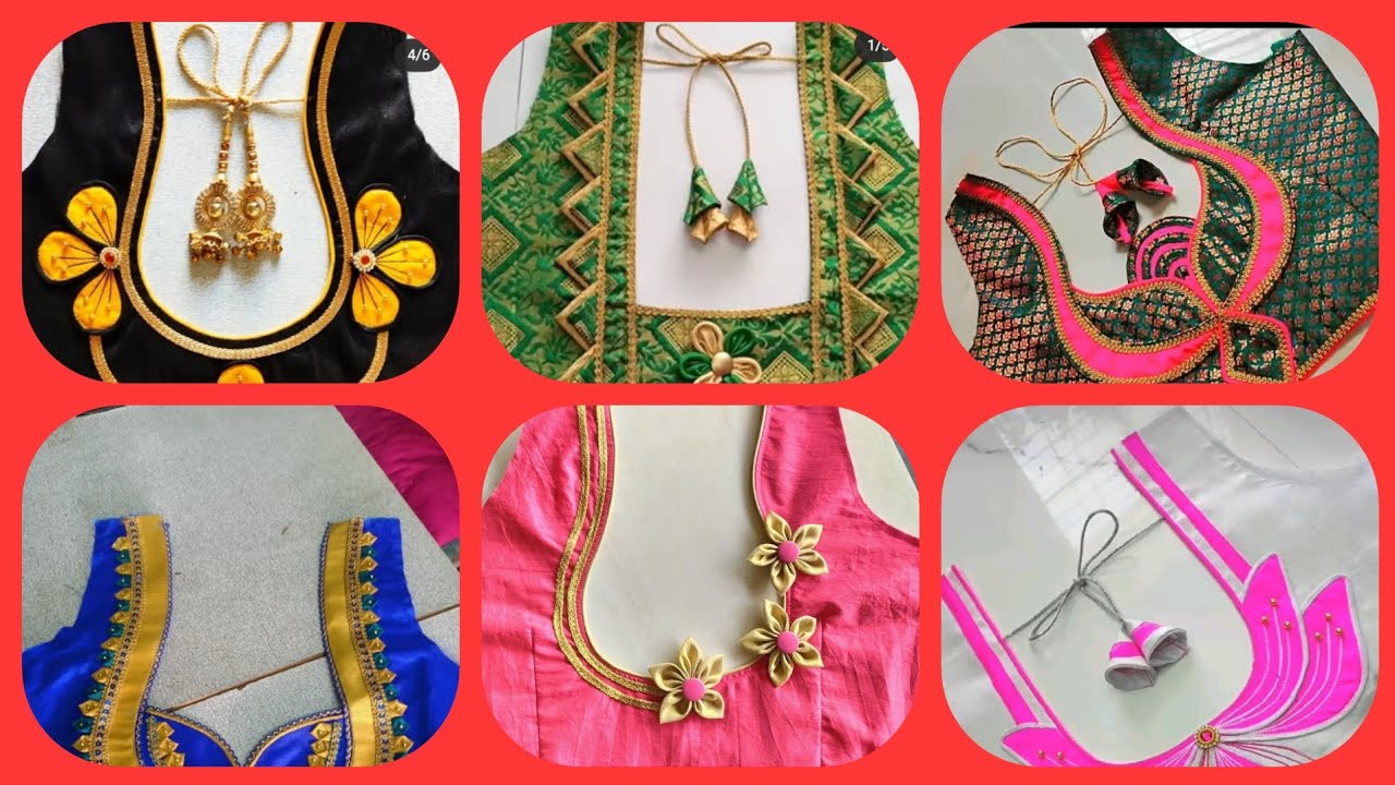 💯💥👉Latest Paithani Blouse Back Neck Designs/New blouse design/Bilauj ki ...