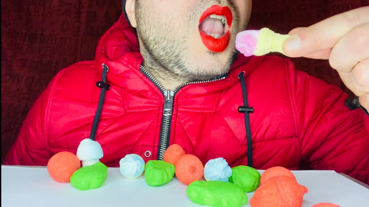 ASMR Marshmallow Eating Sound Relaxing Eating Candy ASMR food - YouTube