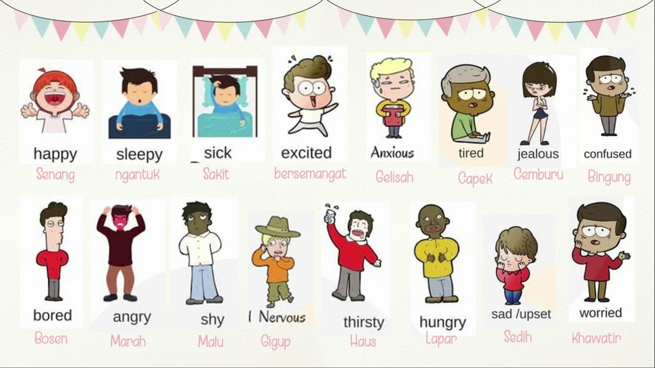 ADJECTIVE LENGKAP - FEELING/EMOTION/PERSONALITIES/APPEARANCE/SHAPE/SIZE ...