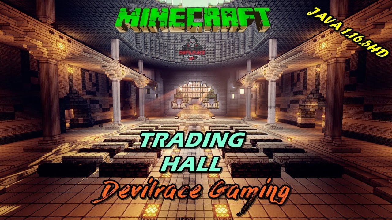 MINECRAFT | TRADING HALL & CREEPER FARM BUILDING #Devilraceyt - YouTube