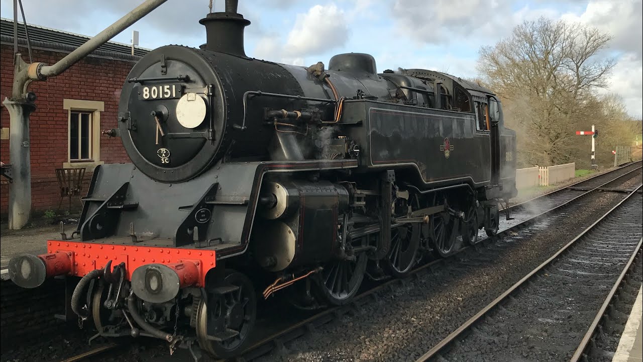 Bluebell railway class 4MT standard British tank engine that chucked ...