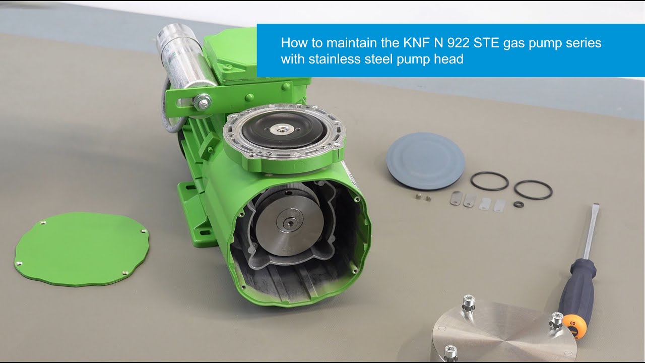 How to maintain the KNF N 922 STE gas pump series with stainless steel ...
