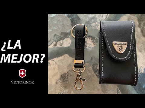 Funda Victorinox 91mm y llavero de piel - YouTube