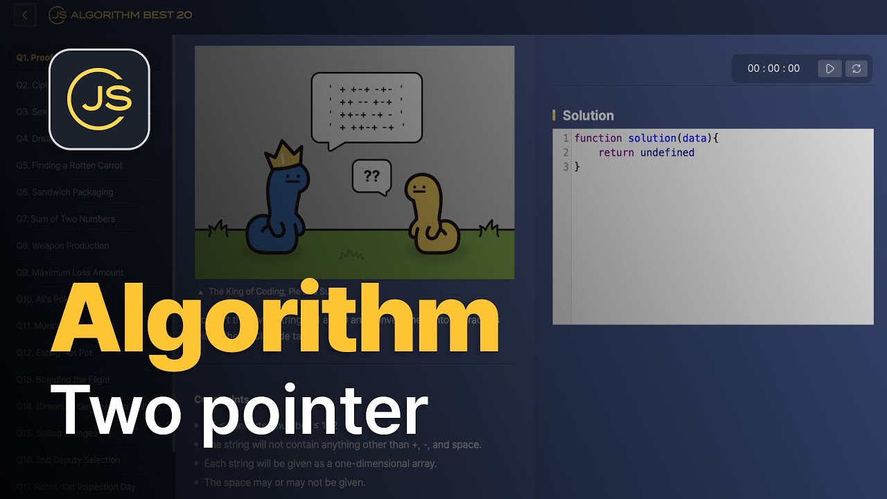 Eng Javascript Algorithm Two Pointer Jsalgo Youtube 6252