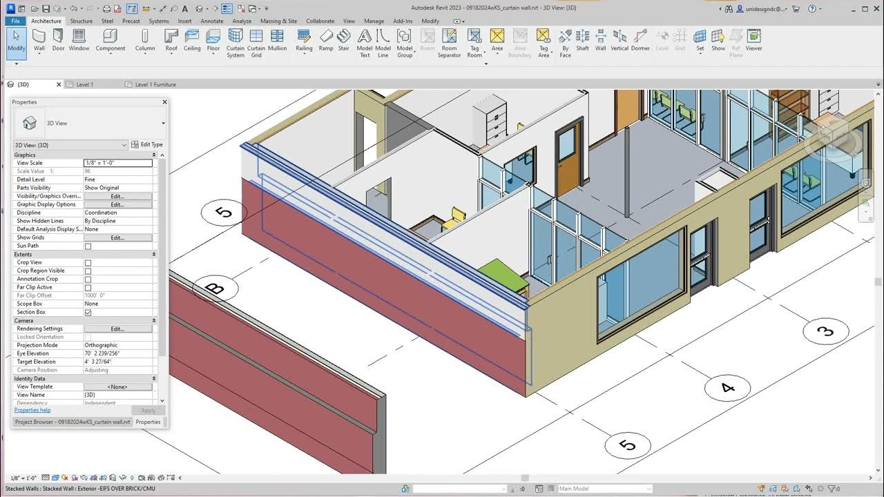 Revit how to create a Stacked Wall - YouTube