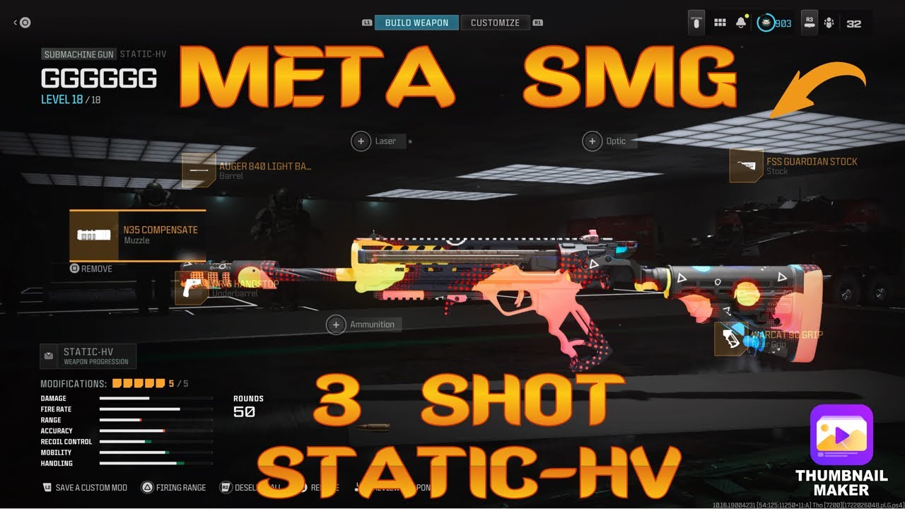 the NEW STATIC-HV SMG is NOW META in Warzone 3! 👑 (Best STATIC-HV Class ...