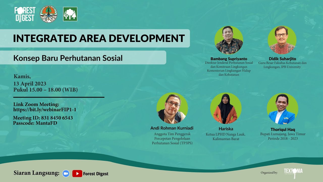 Integrated Area Development (IAD): Konsep Baru Perhutanan Sosial - YouTube