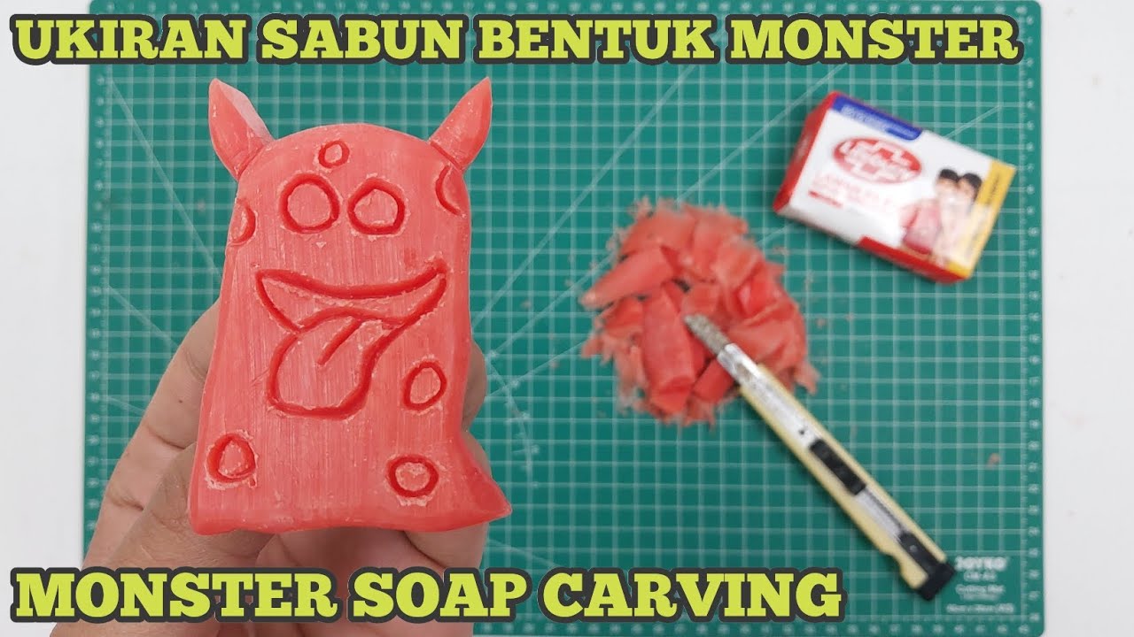 Ukiran Sabun | Cara Membuat Patung Monster Dari Sabun | Kerajinan Dari ...