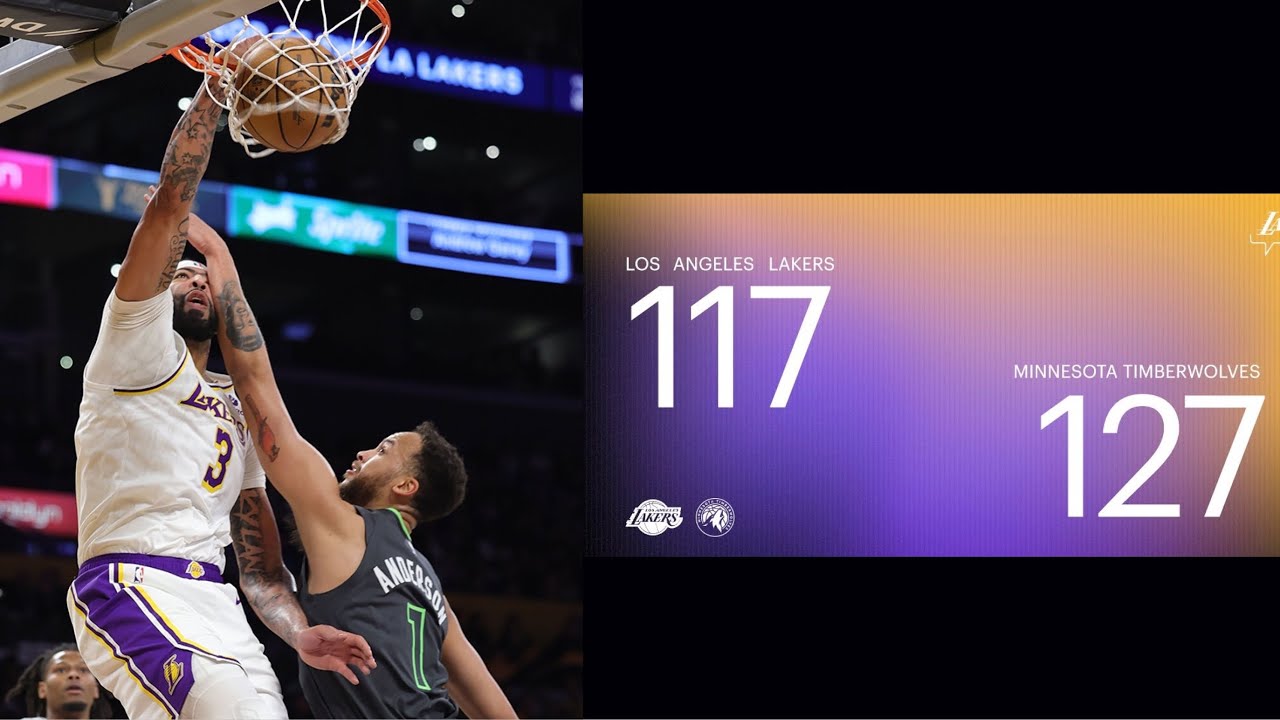 Lakers Fans react to 117-127 LOSS to Timberwolves - YouTube
