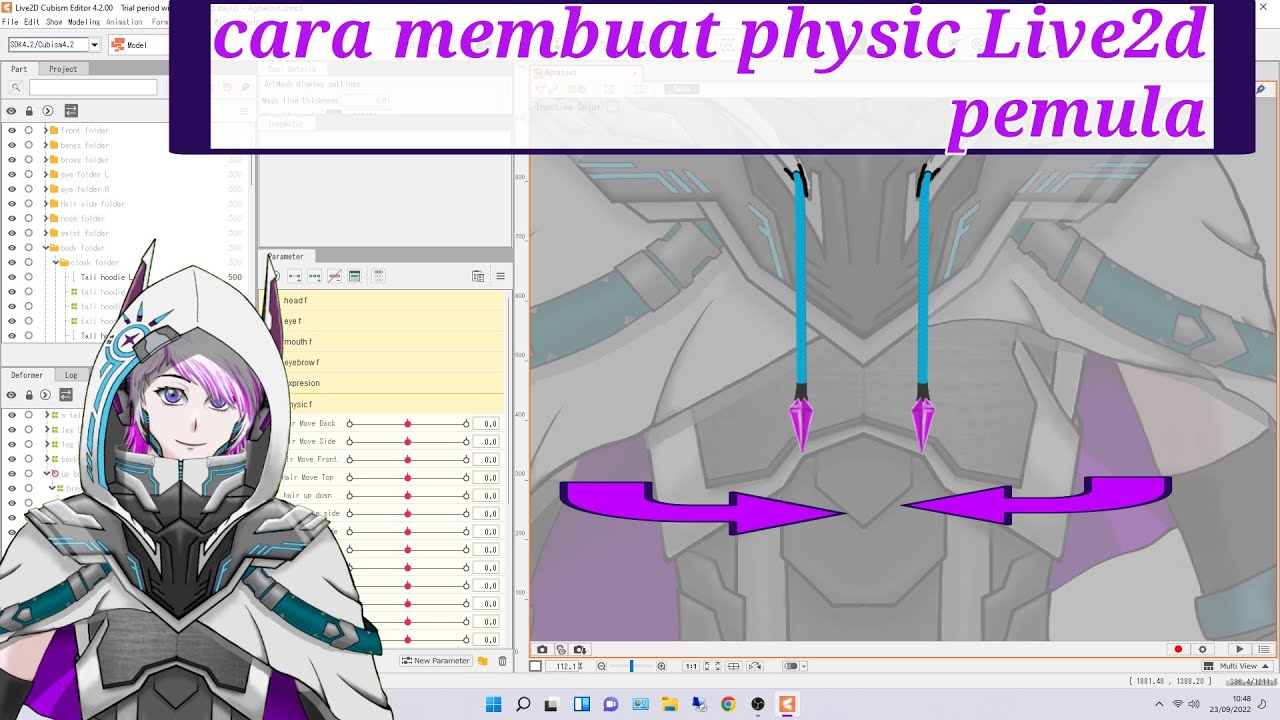 Cara Membuat Physic di Live2D Cubism - YouTube
