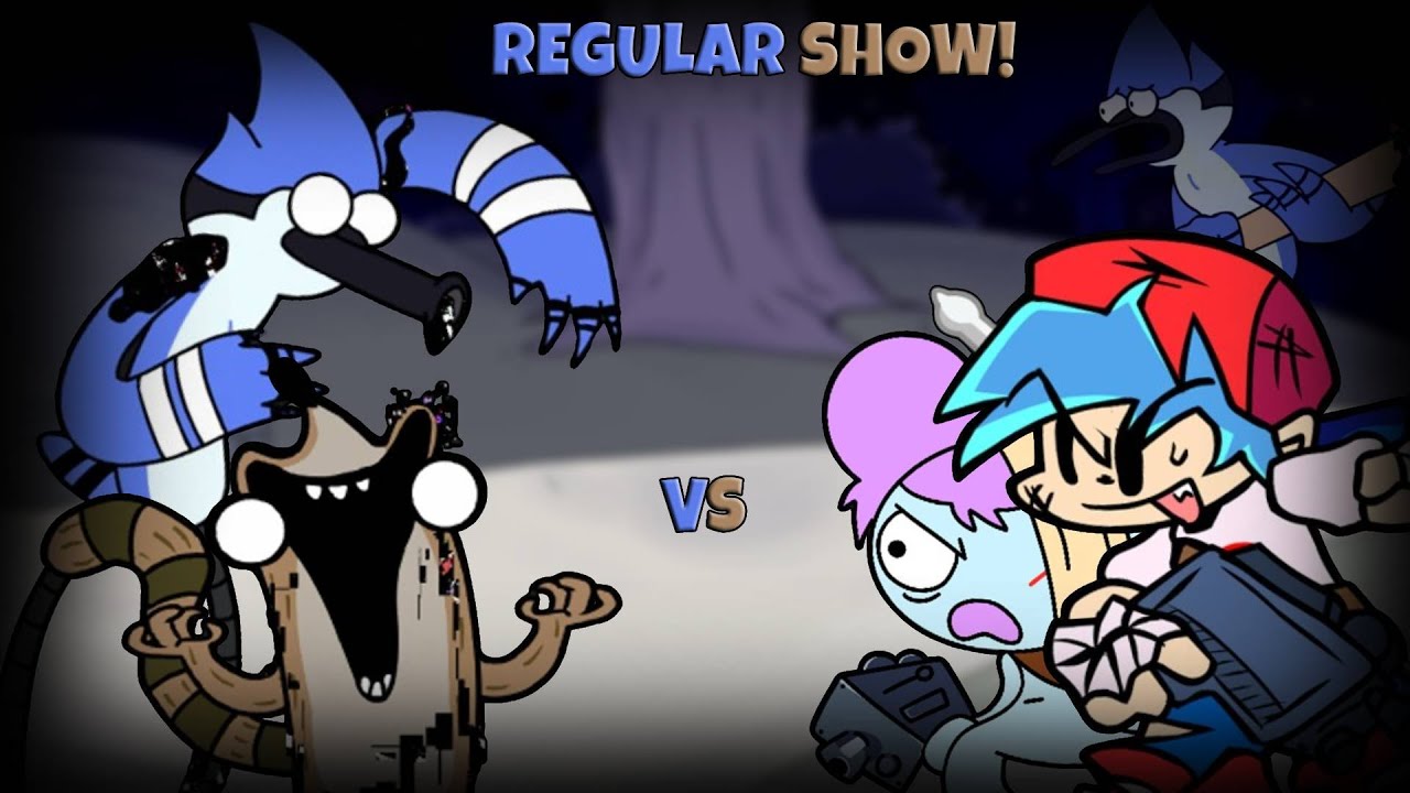 FNF Cartoon Corruption | Mordecai & Rigby Full Week (FNF Mod) - YouTube