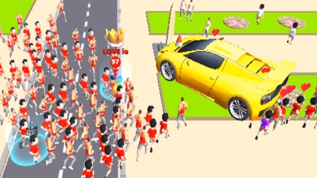 Love.io (Crowd City) Fun io games All Levels Gameplay Android,ios #2 ...