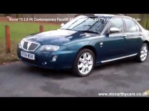 Used Rover 75 2.5 V6 Contemporary Facelift SE Sat Nav TV DVD Player ...