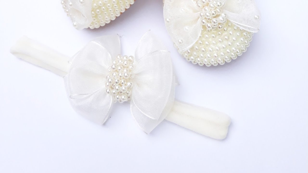 Faixinha de organza decorada com pérolas - DYV - PAP - Idéias para você ...