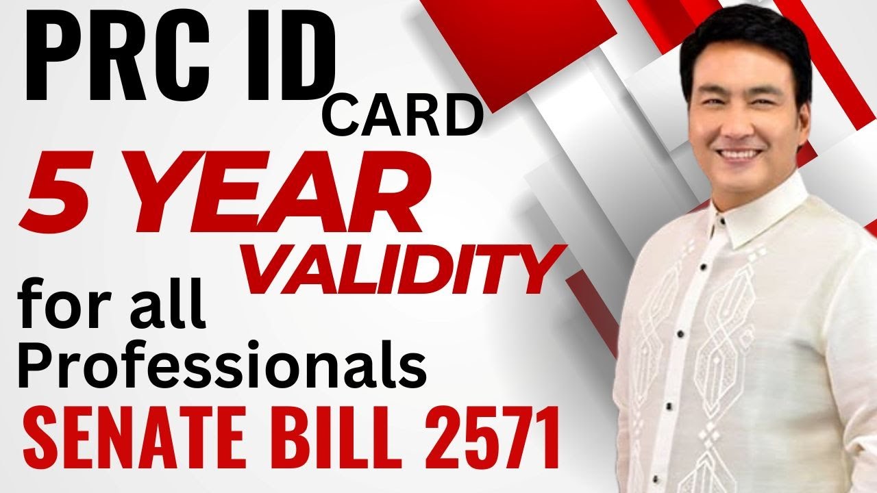 PRC ID 5-YEAR VALIDITY || SENATE BILL 2571 - YouTube
